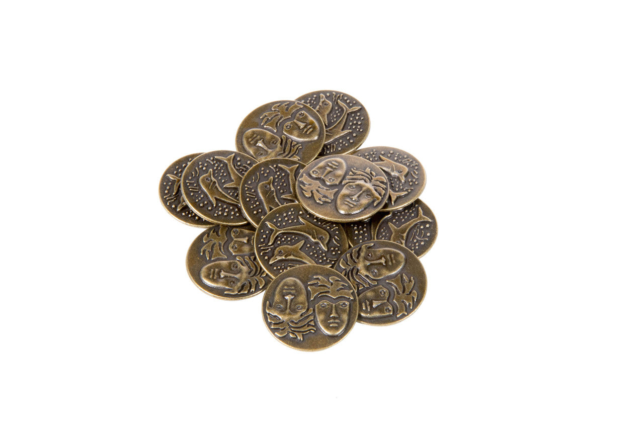 Ancient Greek Themed Gaming Coins - Medium 25mm (12-Pack) – The Broken ...