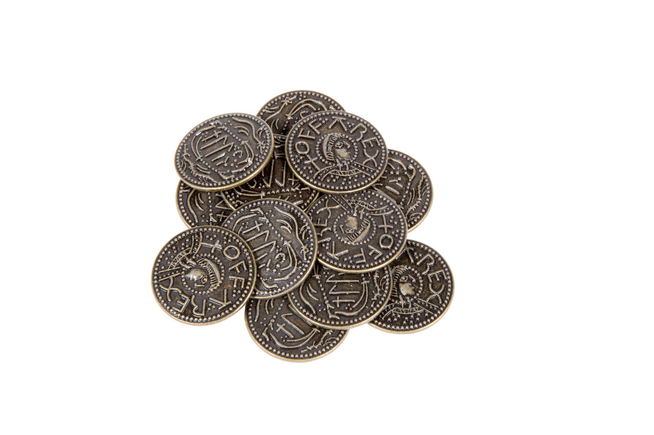 Anglo-Saxon Themed Gaming Coins - Medium 25mm (12-Pack) – The Broken Token